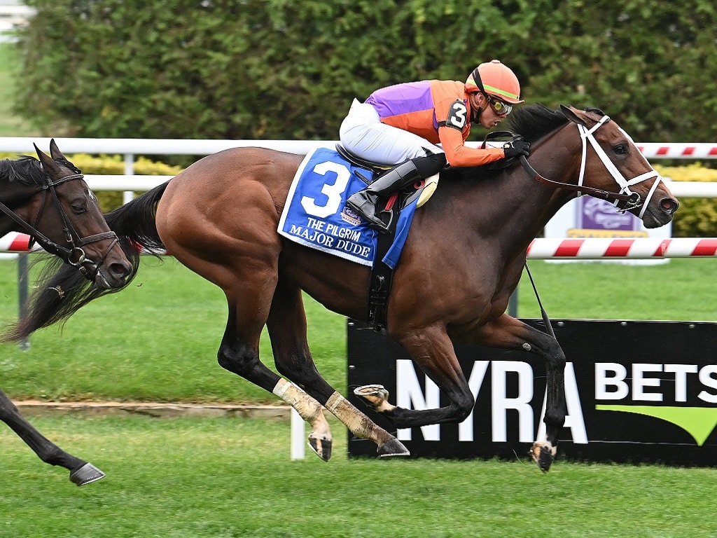 Pilgrim S. (G2) win earns Bolt d'Oro colt a Breeders' Cup trip ...
